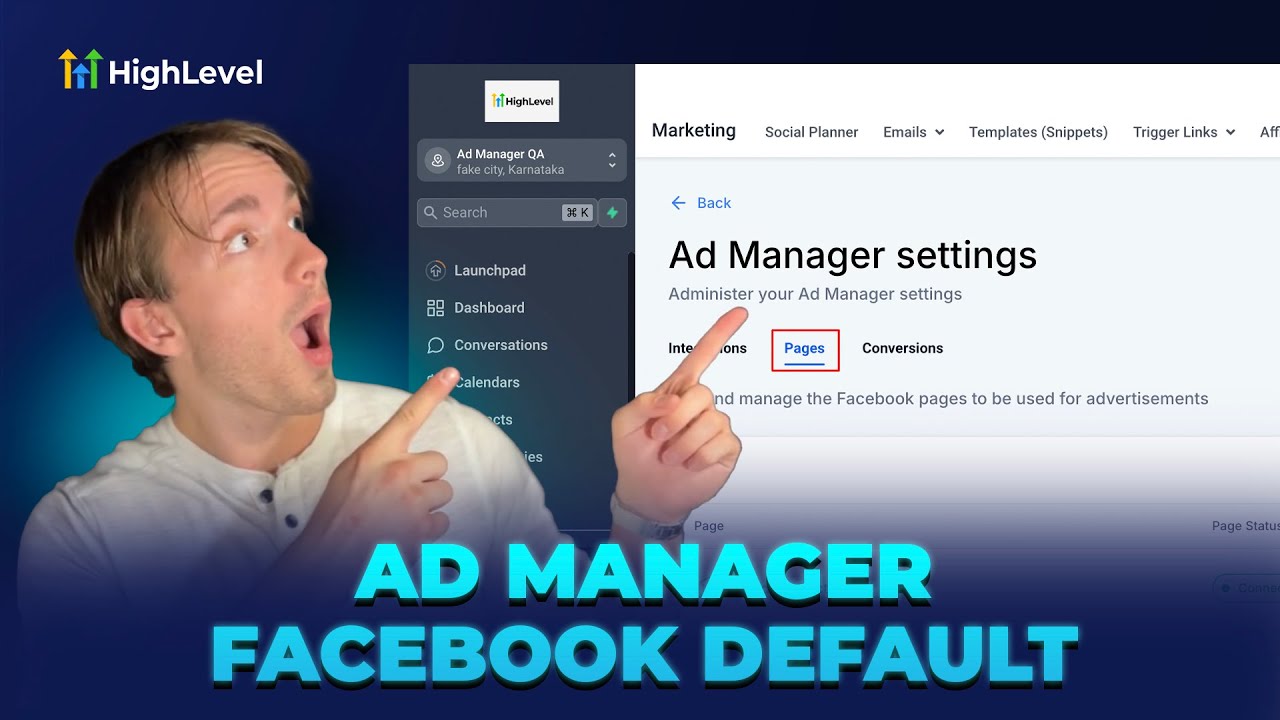 How to Manage Facebook Pages in Ad Manager - YouTube