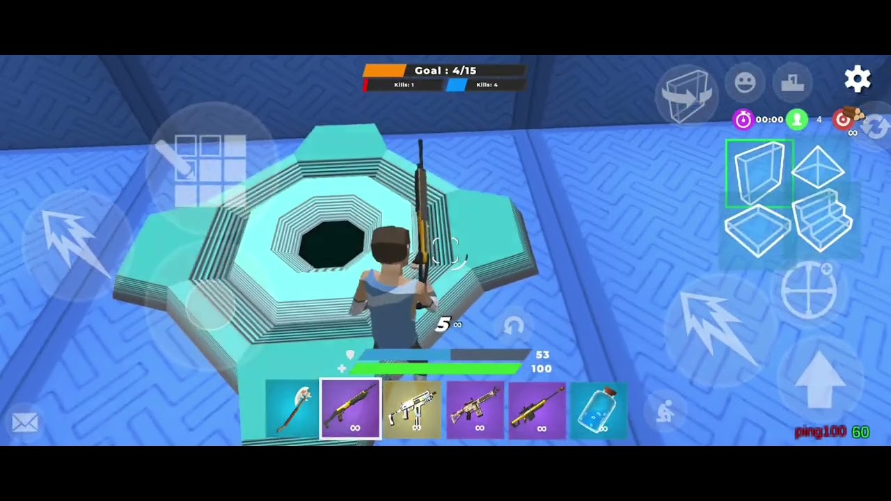 1 game of red vs blue / duo wild west / box fight 2v2 - YouTube