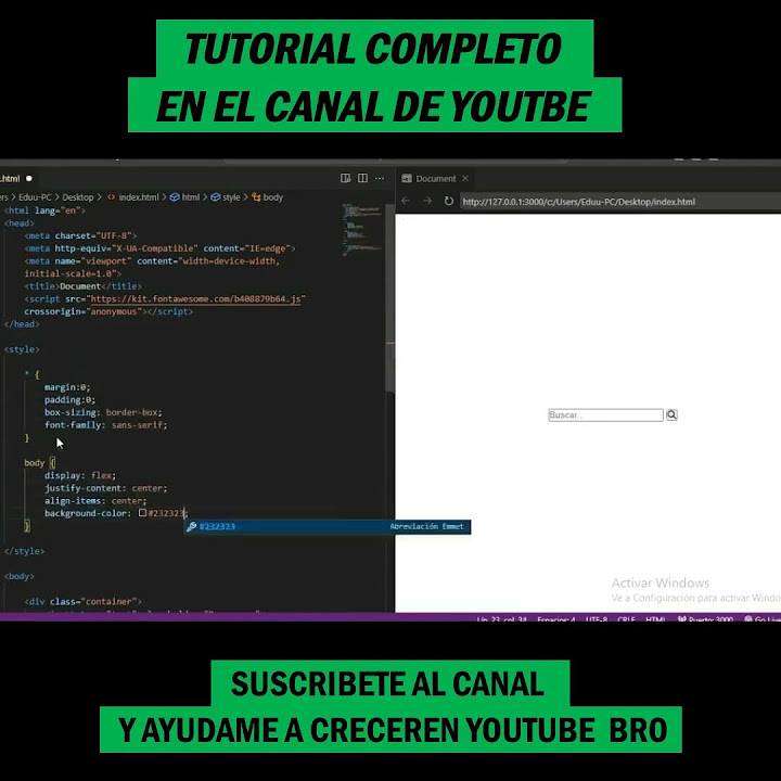 Barra De Busqueda En Html Y Css Csstutorialscool Html Devlopers Frontenddeveloper Youtube
