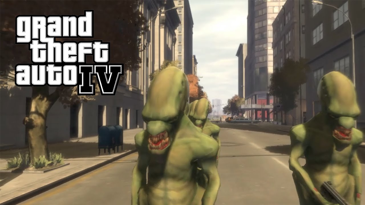 GTA IV MOD - Invasion Alien a Liberty City !! - YouTube