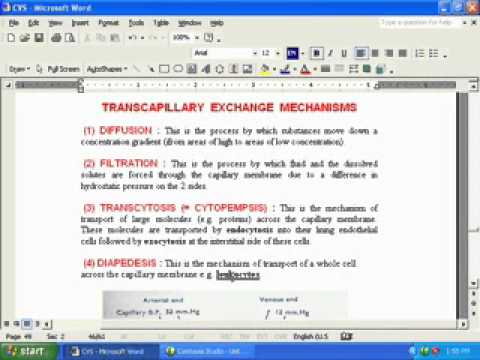 10 transcapillary exchange mechanisms - YouTube