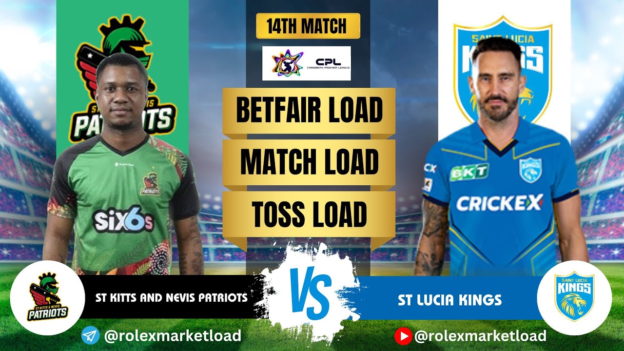 PATRIOTS VS KINGS 14TH CPL MATCH | MATCH AND TOSS BETFAIR MARKET LOAD ...