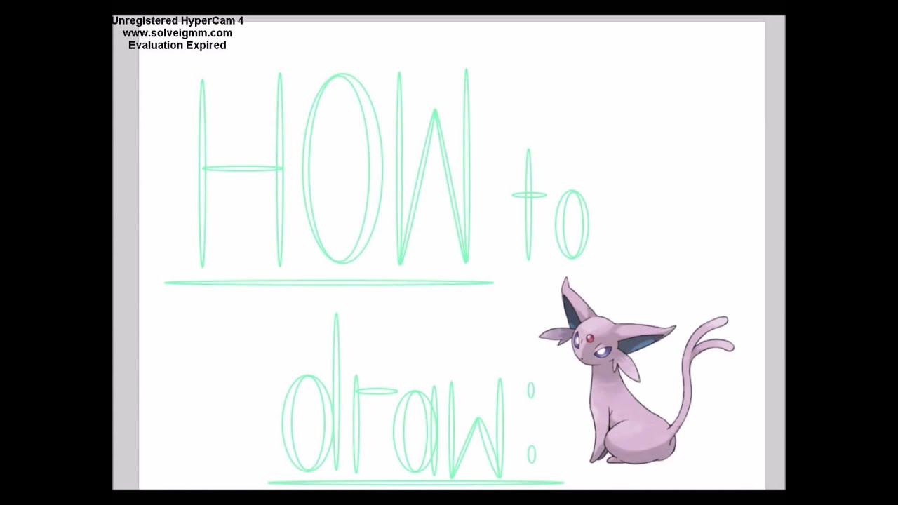 how to draw a Espeon from pokemon [ step by step ] - YouTube