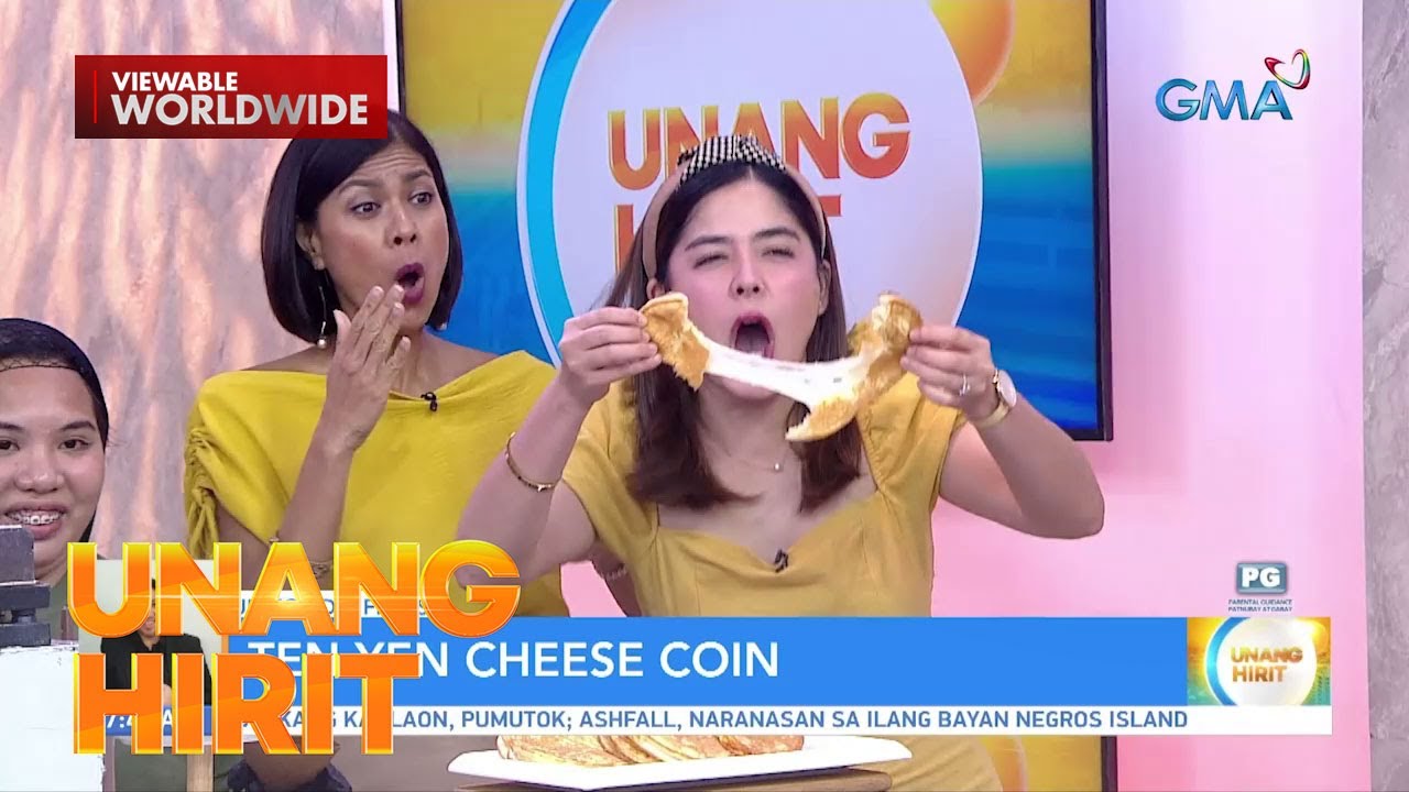 UH Foodie Finds— Ten Yen Cheese Coin | Unang Hirit - YouTube
