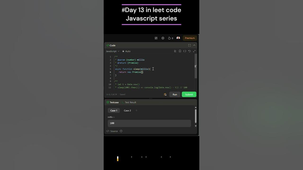 JavaScript Challenge: Create a Sleep Function with Async/Await! | Day 13 LeetCode Solution - YouTube