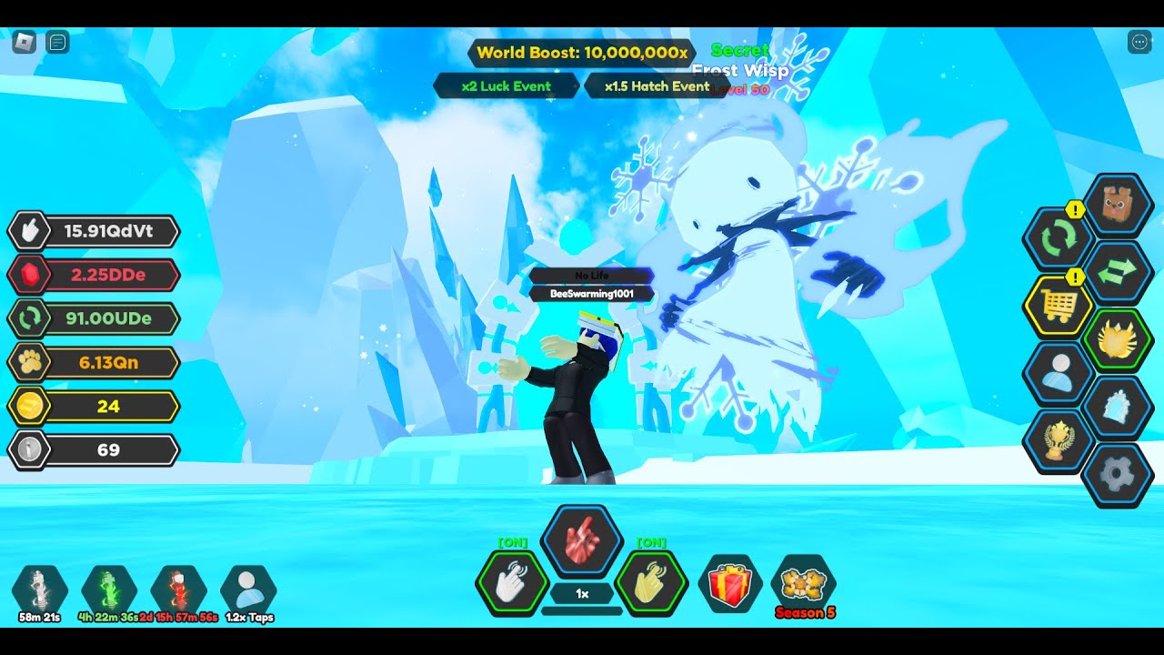 FROST! NEW SECRET! Tapping Legends X (ROBLOX) - YouTube