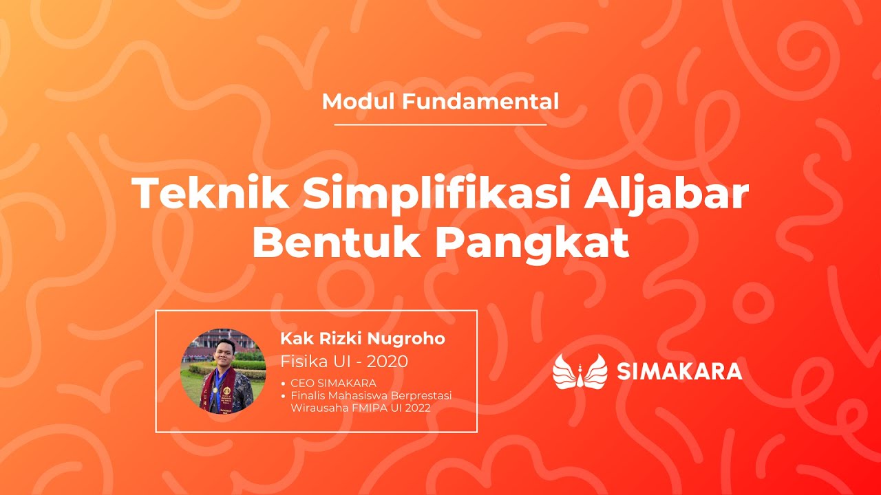 [FM-5] Fundamental - Teknik Simplifikasi Aljabar Bentuk Pangkat - YouTube