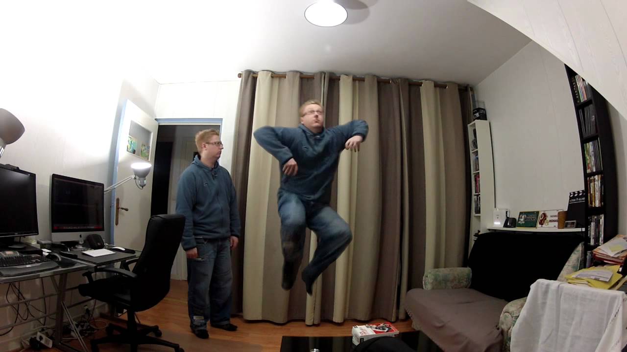 Jump freeze frame effect - YouTube