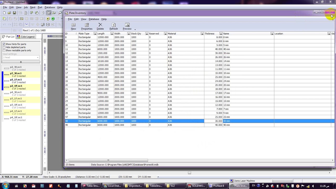 How to import nc file to Pronest and nesting Steps (دروس تعليمية) - YouTube