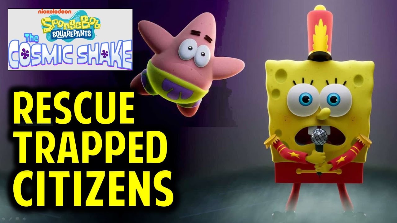 Rescue the Trapped Citizens | SpongeBob SquarePants The Cosmic Shake ...