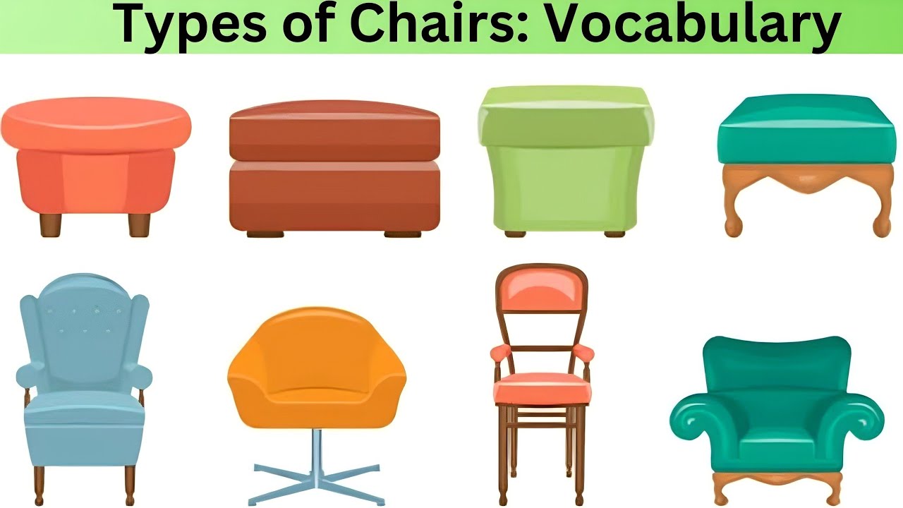 Types of Chairs💺🪑 (Chair Vocabulary) #english - YouTube
