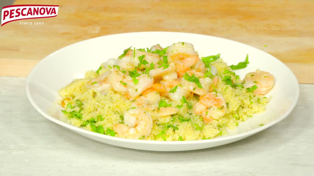 Pescanova Salted Butter & Garlic Shrimp with Couscous - YouTube
