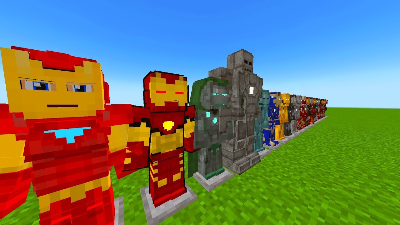 I Collected All Marvel Superheroes In Minecraft - YouTube