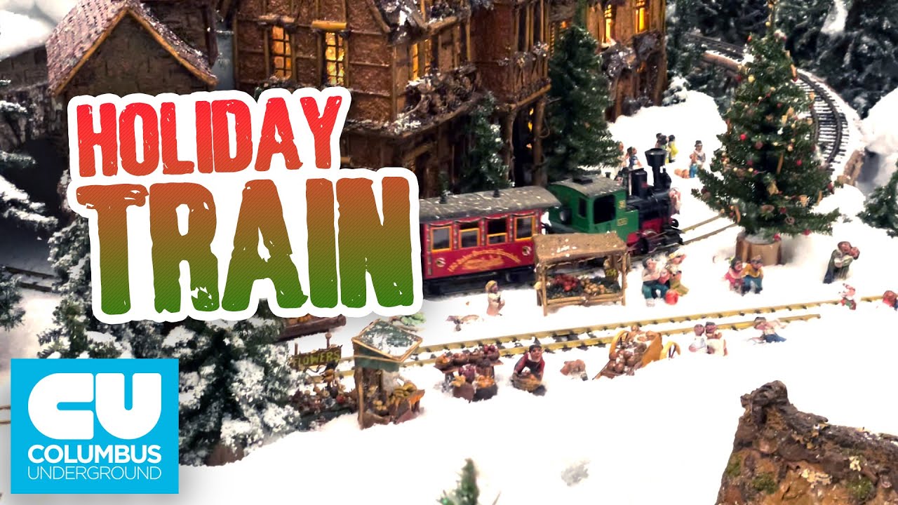 Huntington Holiday Train at the Columbus Metropolitan Library - YouTube