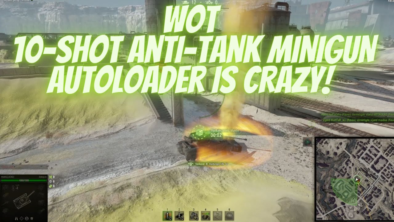 world of tanks 10-Shot Anti-Tank MINIGUN Autoloader is CRAZY! mission ...