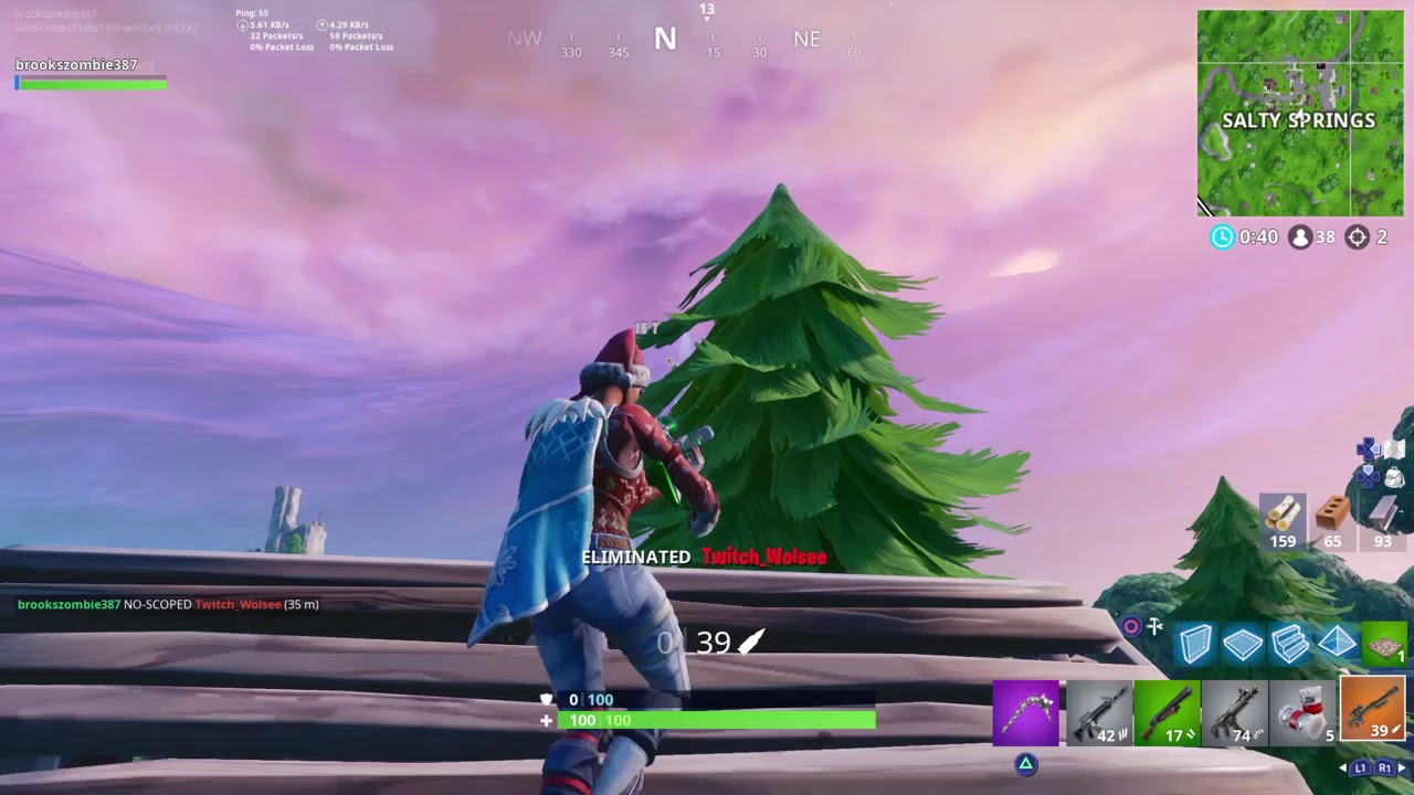 Fortnite Slick 50. Cal shot - YouTube