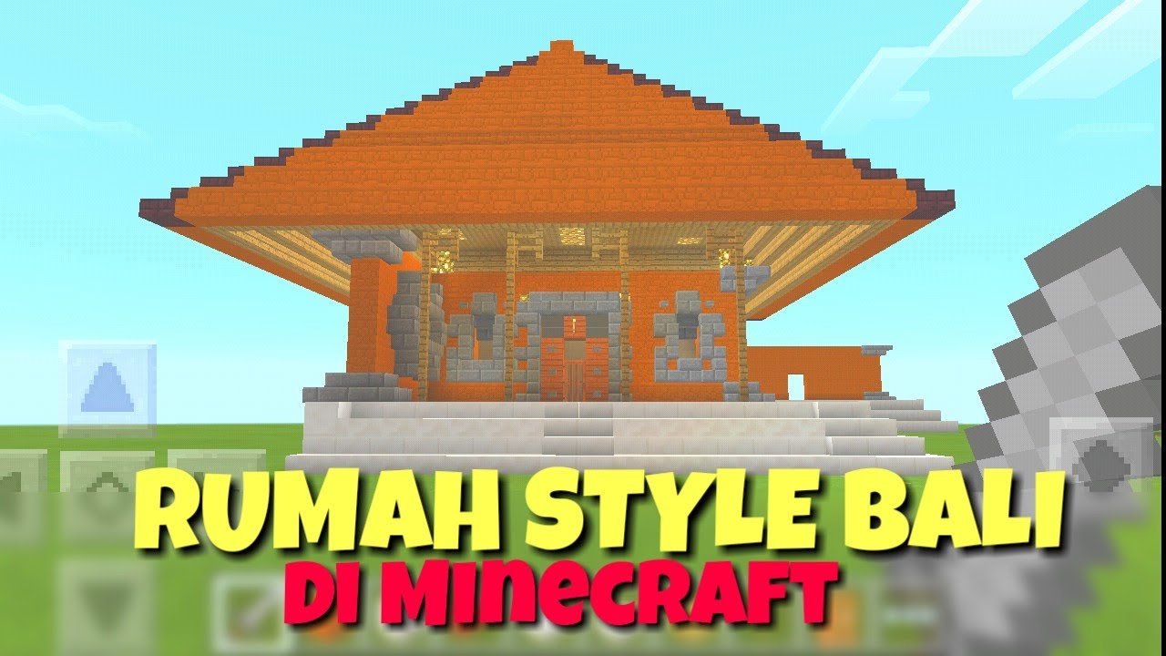 Membuat rumah style bali di Minecraft - YouTube