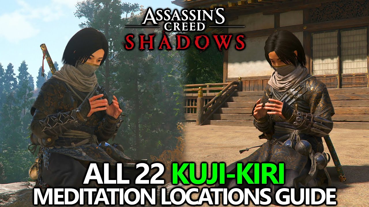 Assassin's Creed Shadows - All 22 Kuji-Kiri Meditation Locations - Zen ...