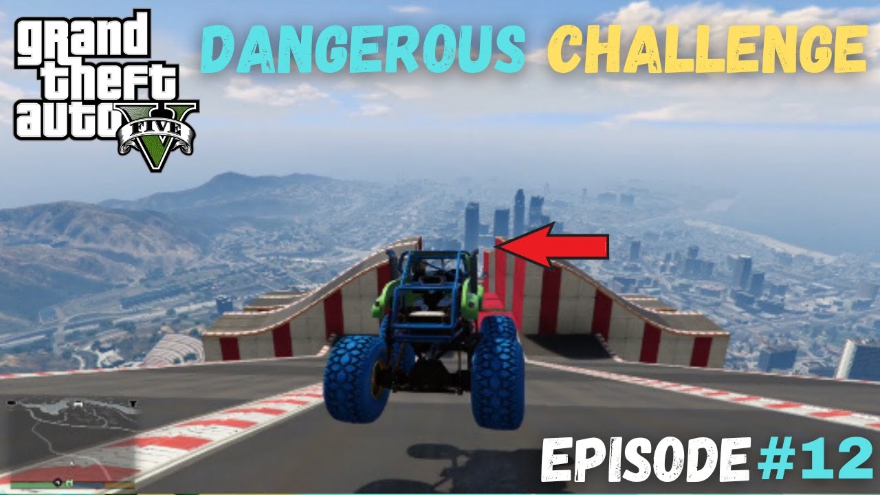 MOST DANGEROUS ROAD CHALLENGE IN GTA 5 | RAMP CHALLENGE | GTA V ...