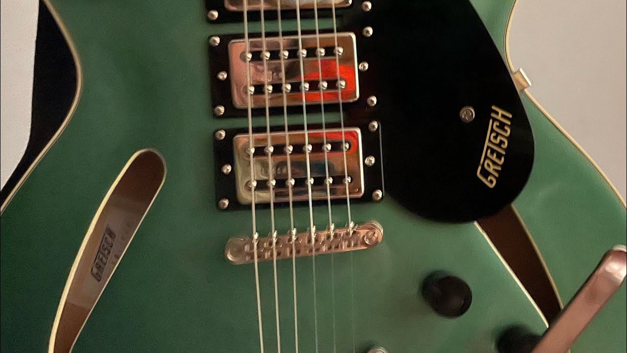 Replacing the strings on my Gretch 2627t - YouTube