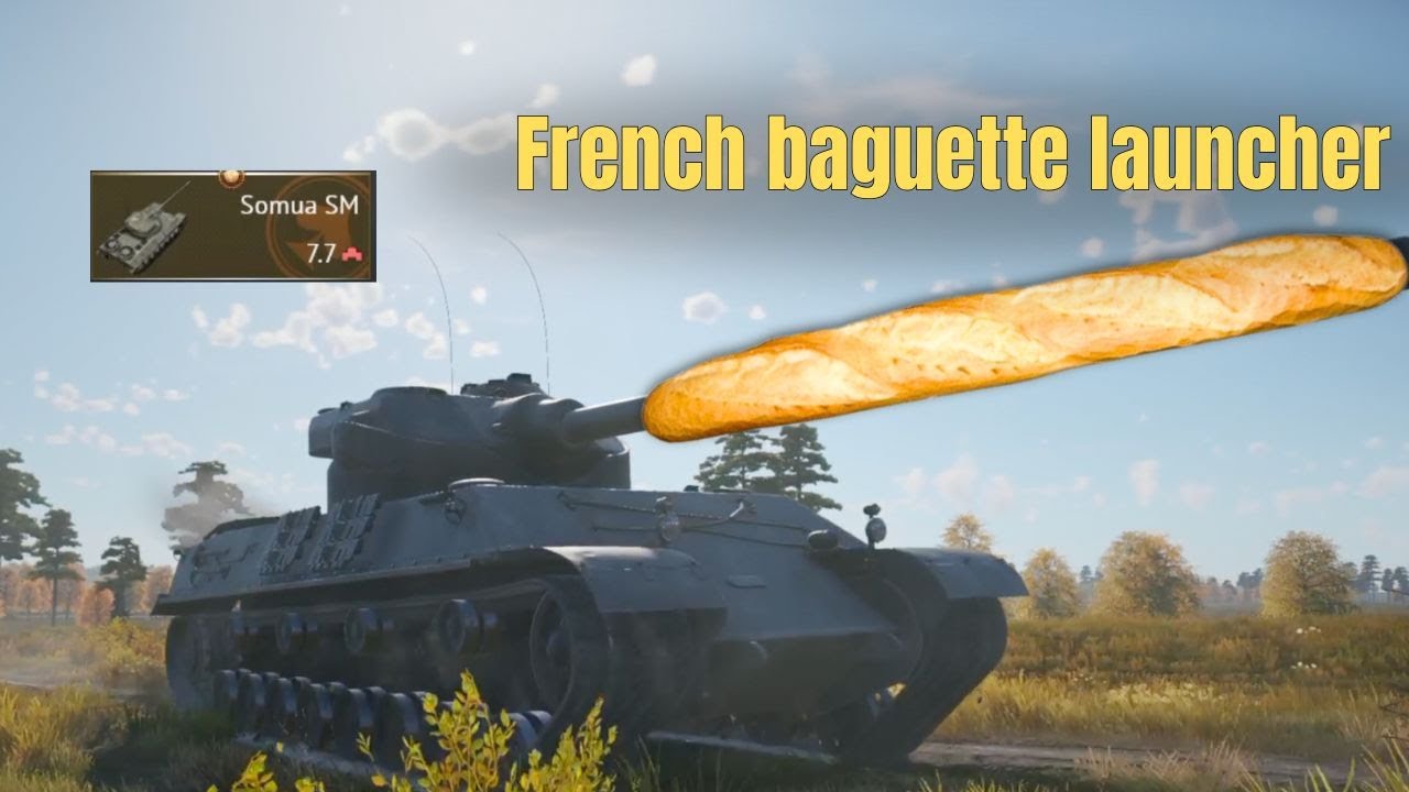 The French heavy tank that shoots baguettes every 4 seconds - YouTube
