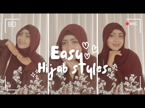 Easy neck coverage hijab styles for everyday hijabis | Hijab Tutorial ...