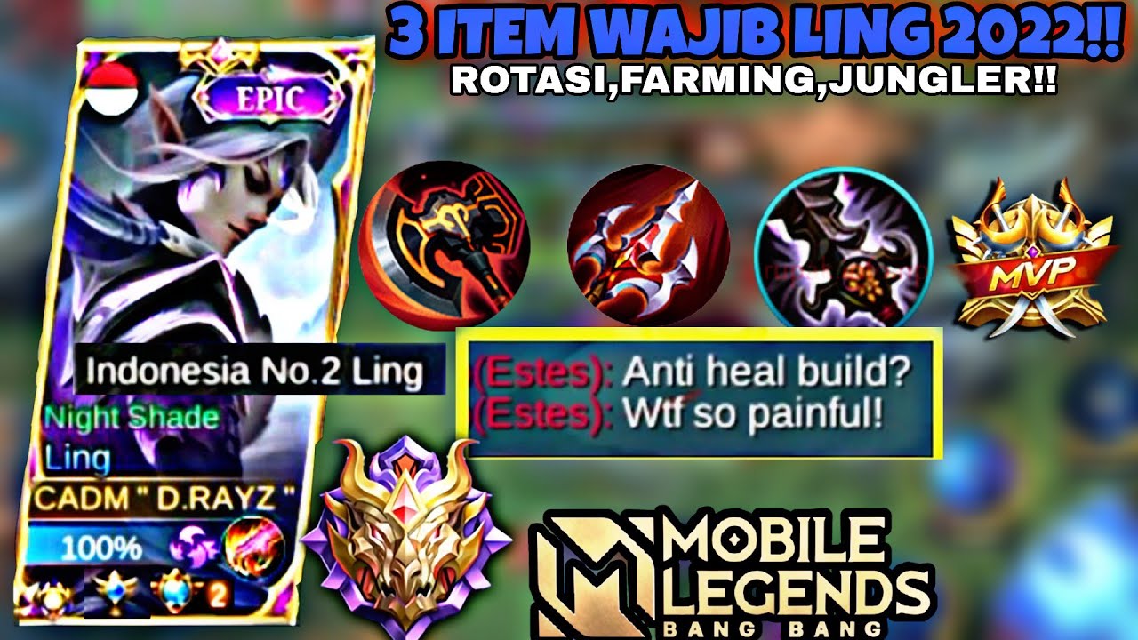 TUTORIAL LING & BUILD LING TERSAKIT 2022 | ROTASI,FARMING,ITEM BUILD ...