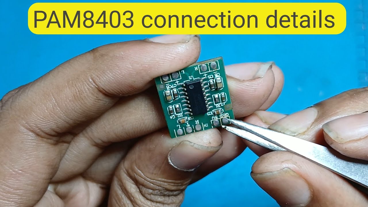 PAM8403 connection details | very easy connection - YouTube