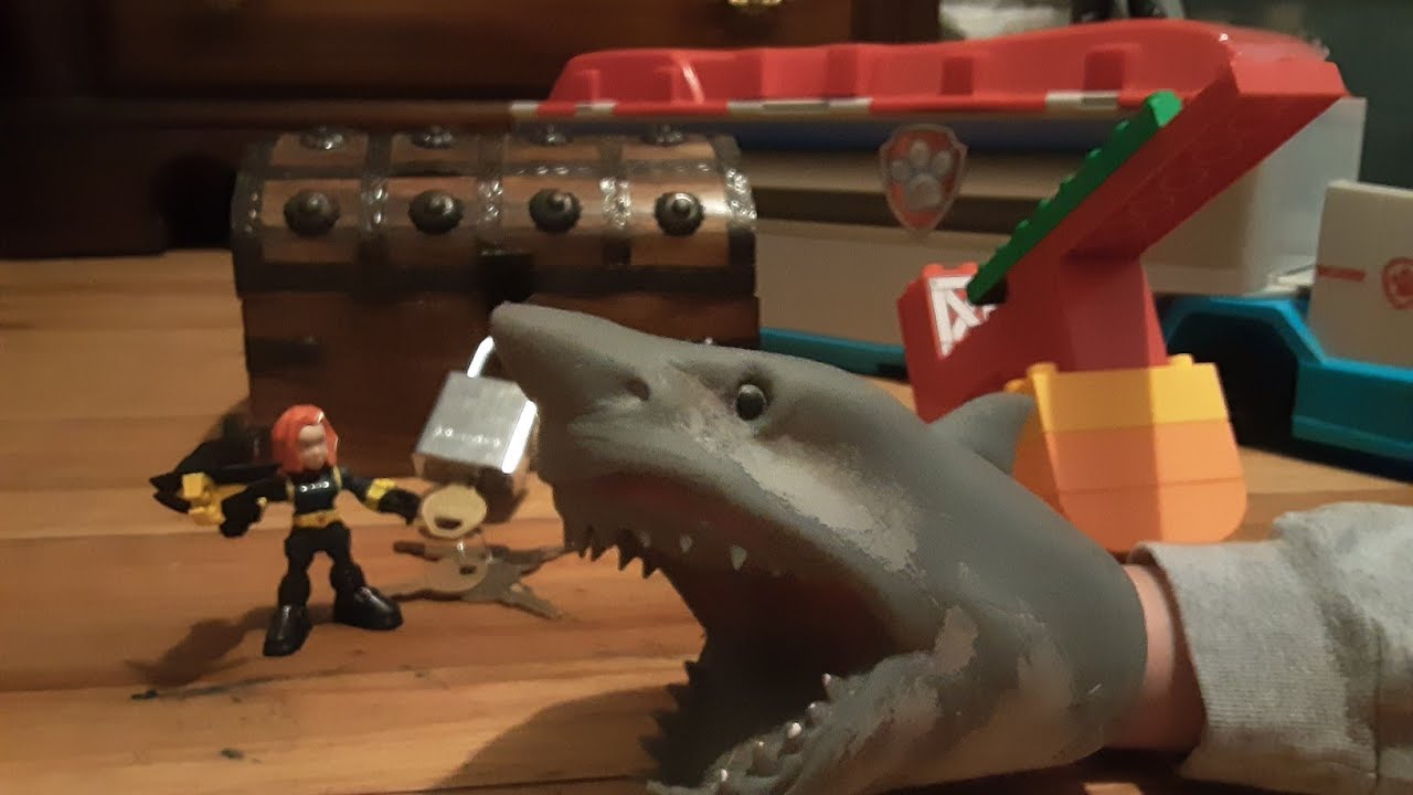 shark puppet does funny stuff part 3 - YouTube