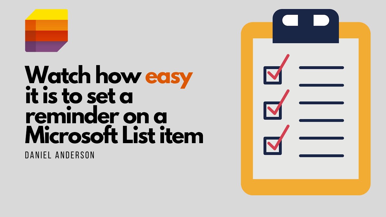 How to set a reminder on a Microsoft List item using a list column ...