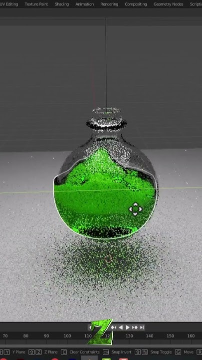Blender 3d modeling tutorial 😍potion modeling 3d #blender #3dmodeling #shorts #viral - YouTube