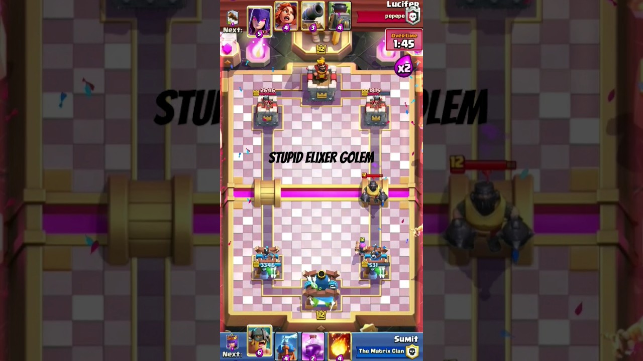 Elixer golem cycle easy to counter - YouTube