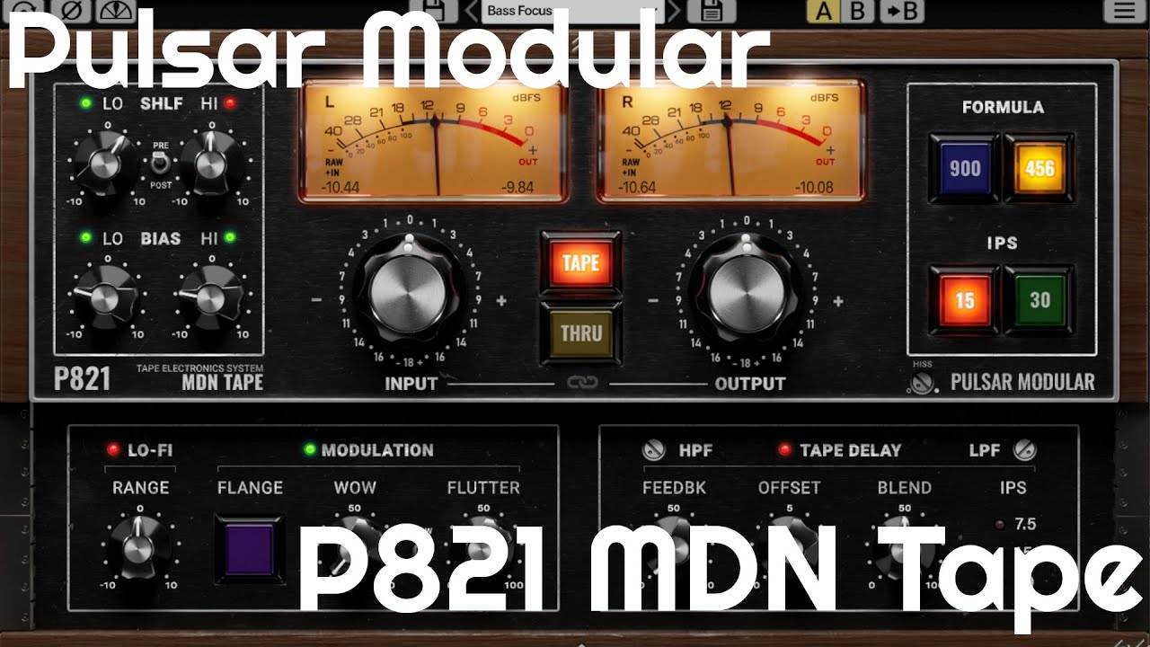 P821 MDN Tape by Pulsar Modular (No Talking) - YouTube