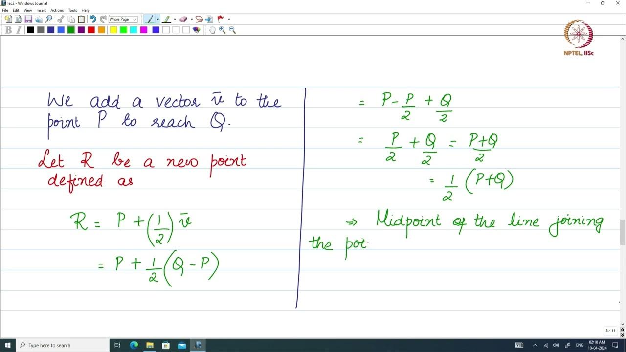 Lec 13 Combining Vectors - YouTube