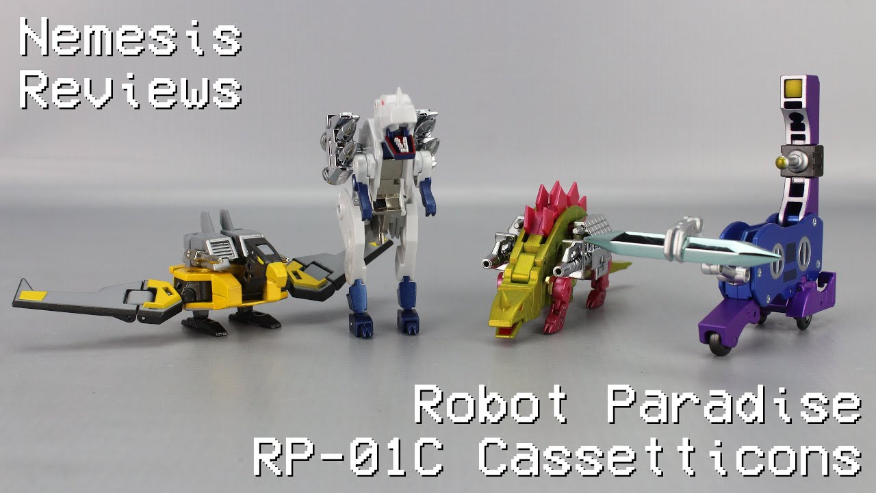 Nemesis Reviews Robot Paradise RP-01C Cassetticons - YouTube