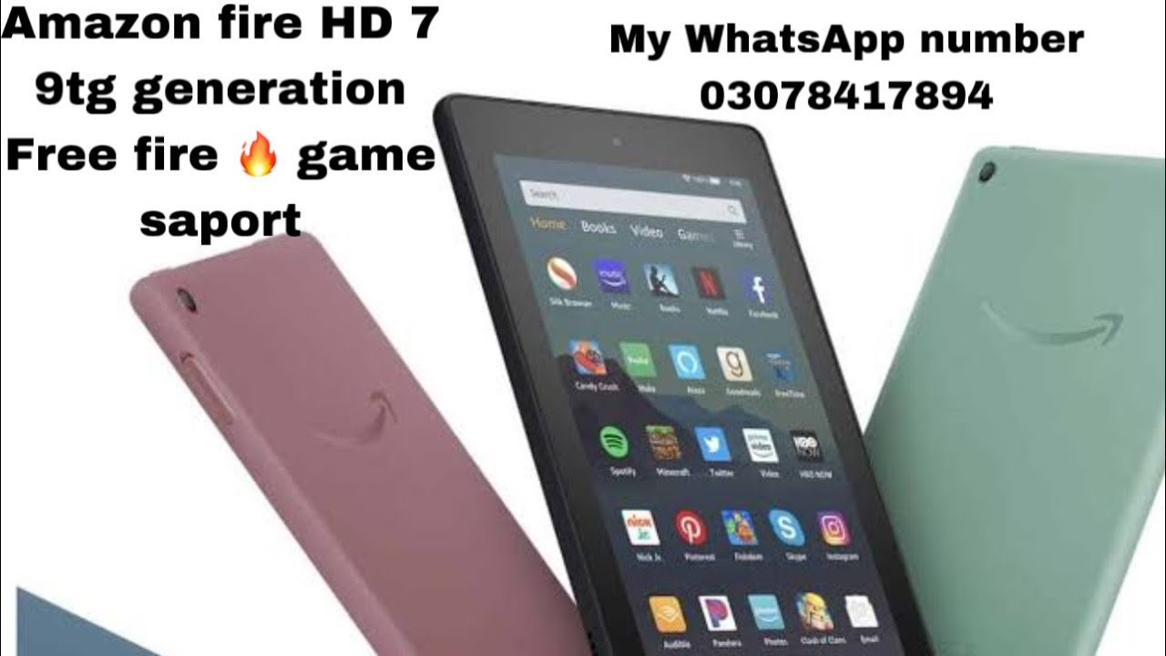 Amazon tablet fire hd 7 9th generation - YouTube