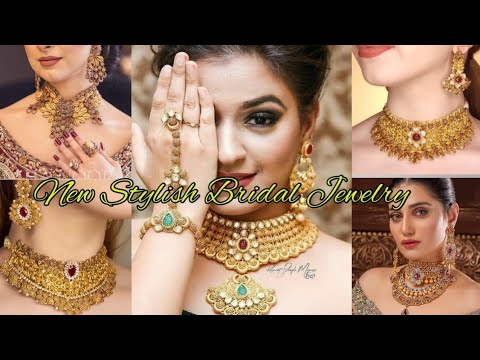 New Jewelry Designs Latest Collection 🔥||Gold Choker Necklace Set ...