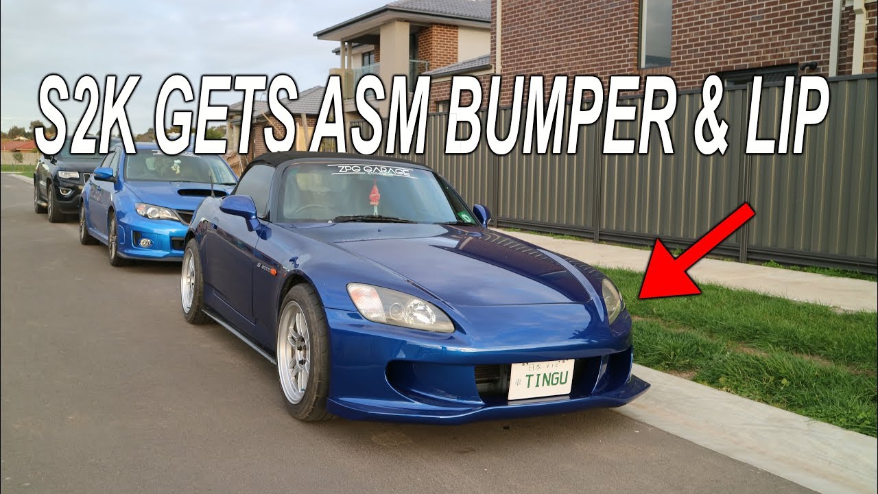 ASM FRONT BUMPER & LIP FOR THE S2K! - YouTube