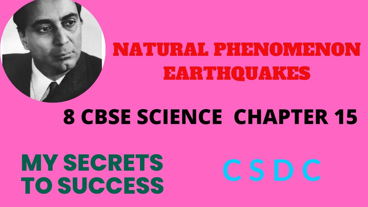 CLASS 8 CBSE │CHAPTER 15│NATURAL PHENOMENON│EARTHQUAKES │SEPARATE ...