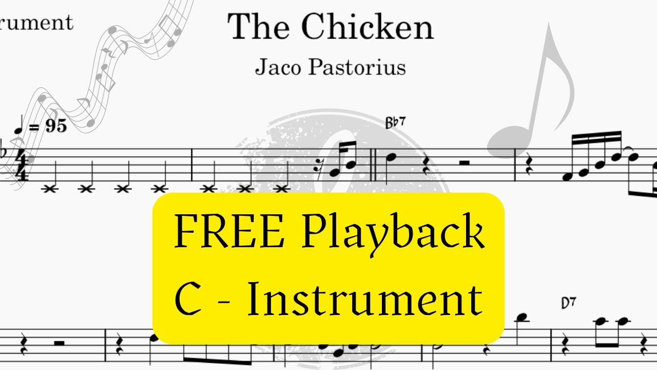 "The Chicken" | Easy Arrangements for Bb & C Instruments | Sheet Music ...