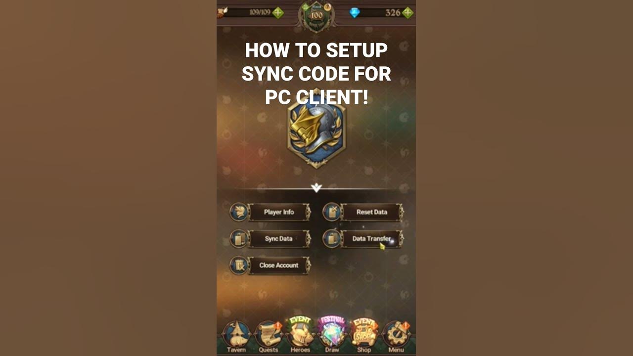 How *YOU* Can Get Your Sync Code & Password Setup For PC Client! 7DS Grand Cross - YouTube