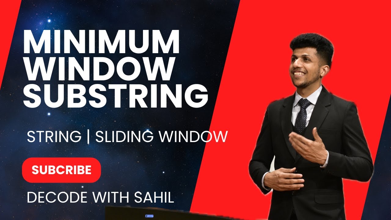Minimum Window Substring Leetcode Solution In Java Optimized 9508