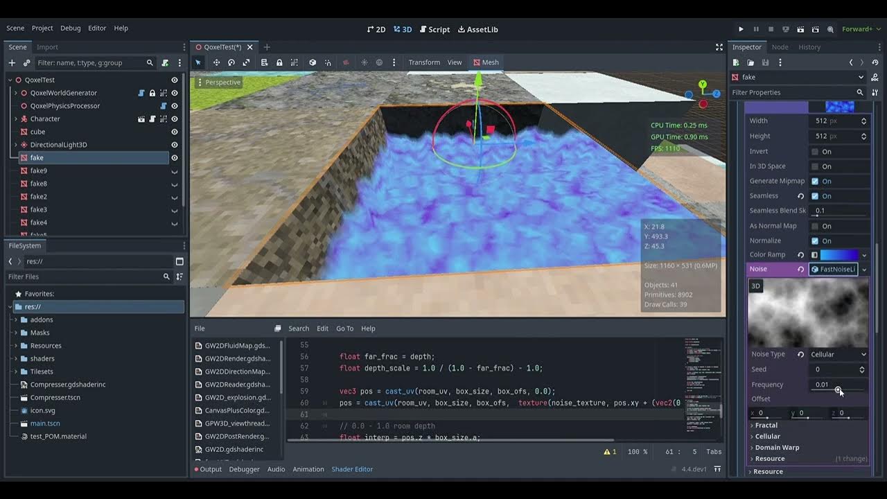 Fake Depth progress for High-Performance voxels in Godot 4 - YouTube