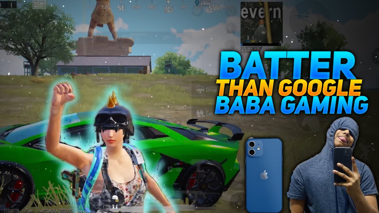 BATTER THAN ️‍🔥GOOGLE BABA GAMING🤯 || 4 FINGERS +GYRO SCOPE || BGMI ...