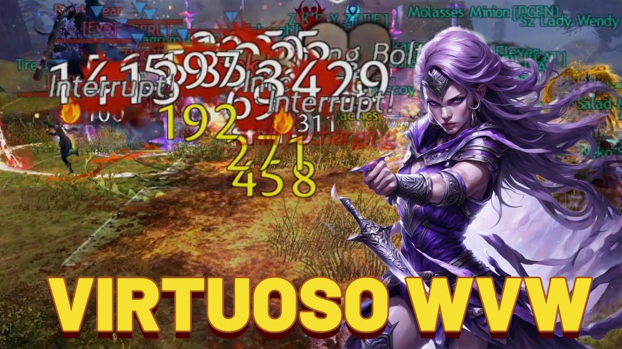 WvW GW2 Virtuoso Gameplay Zerging 2025!!! Unleash the Blades - YouTube