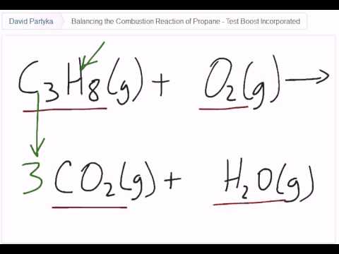 Balancing the Combustion Reaction of Propane by Test Boost for SAT ...
