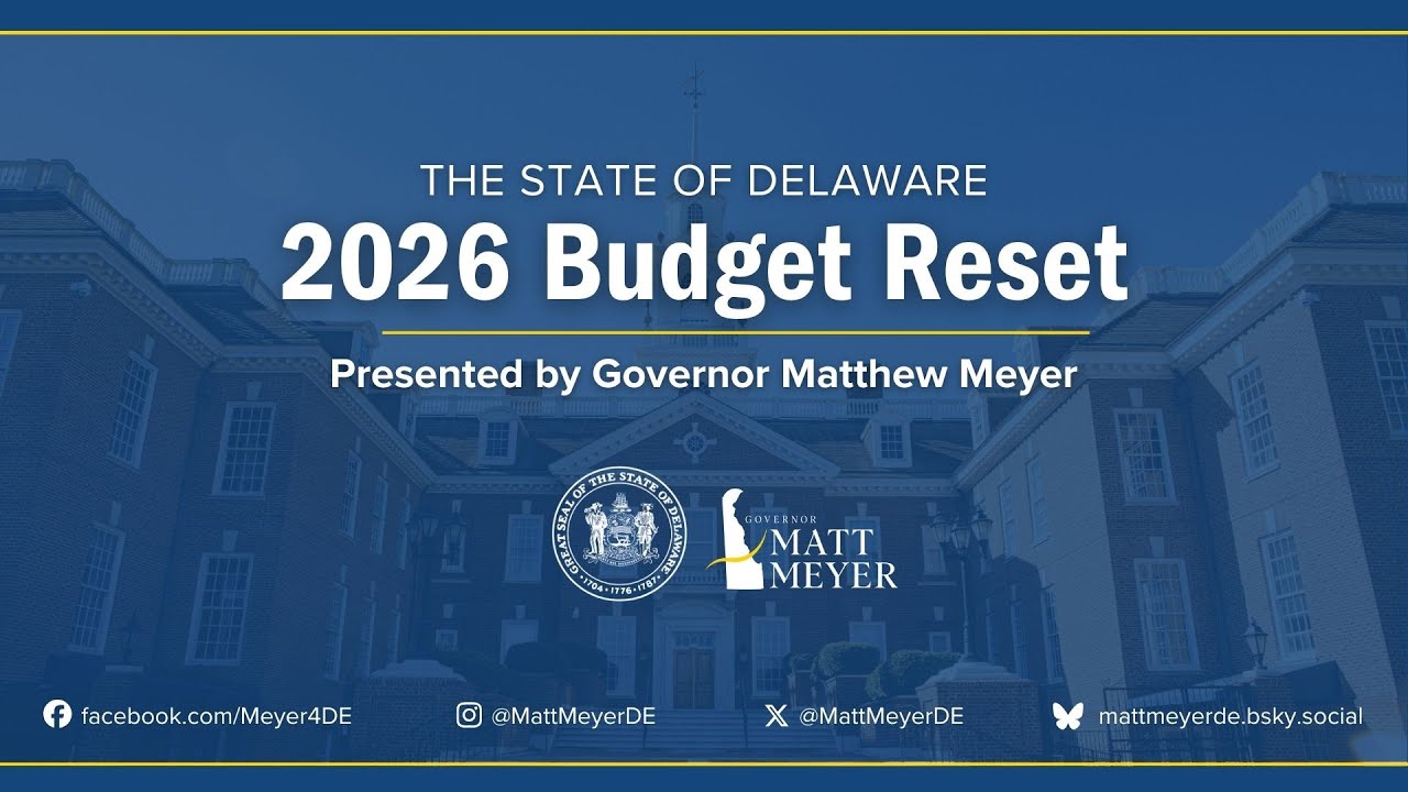 Delaware Governor Matt Meyer presents 2026 state budget