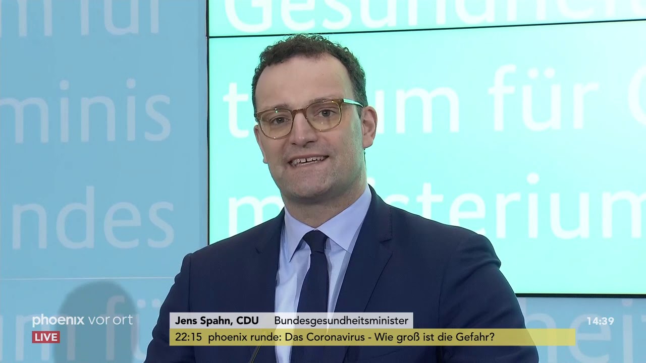 Jens Spahn zum bestätigten Coronavirus-Fall in Deutschland - YouTube