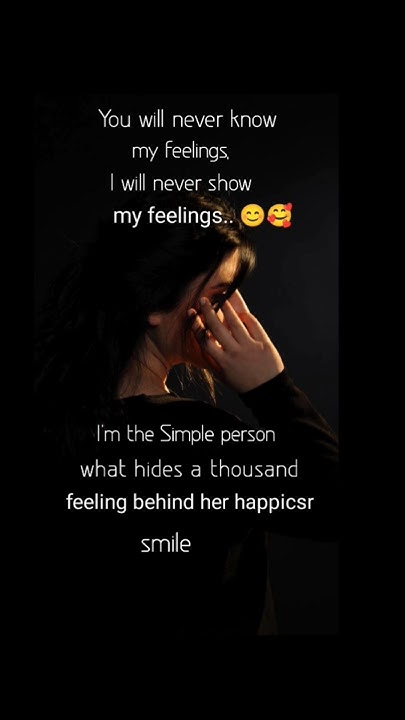 You will never know my feelings -🥰🥀#shortvideo #reels #quotes #status # ...