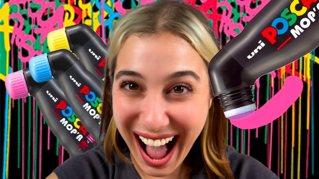 Los POSCA mas CAROS 🤑🎨 ¿Valen la pena? 🤔 reseña POSCA MOP’R - YouTube